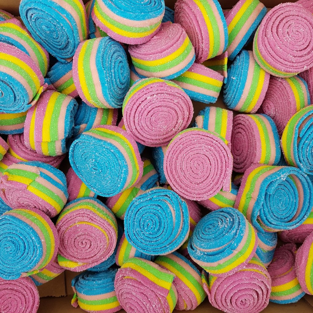 Rolls Rainbow - Surt - Lösviktsgodis - Happycandy.se Rolls Rainbow - Surt - Lösviktsgodis - Happycandy.se